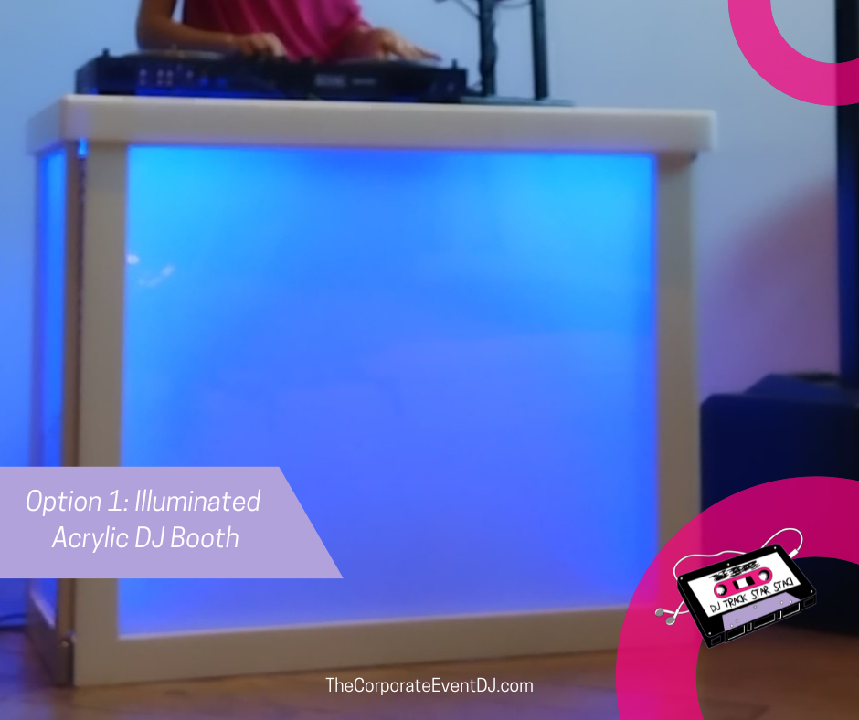 DJ Booth Options - Corporate Event DJ Track Star Staci